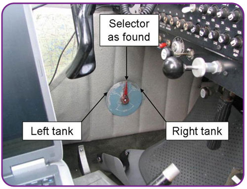 Fuel Stavation Due to Fuel Selector Condition. Safety Information for ...